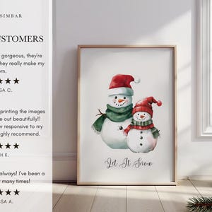 Christmas Digital Prints, Holiday Gallery Art Set, Festive Wall Decor ...