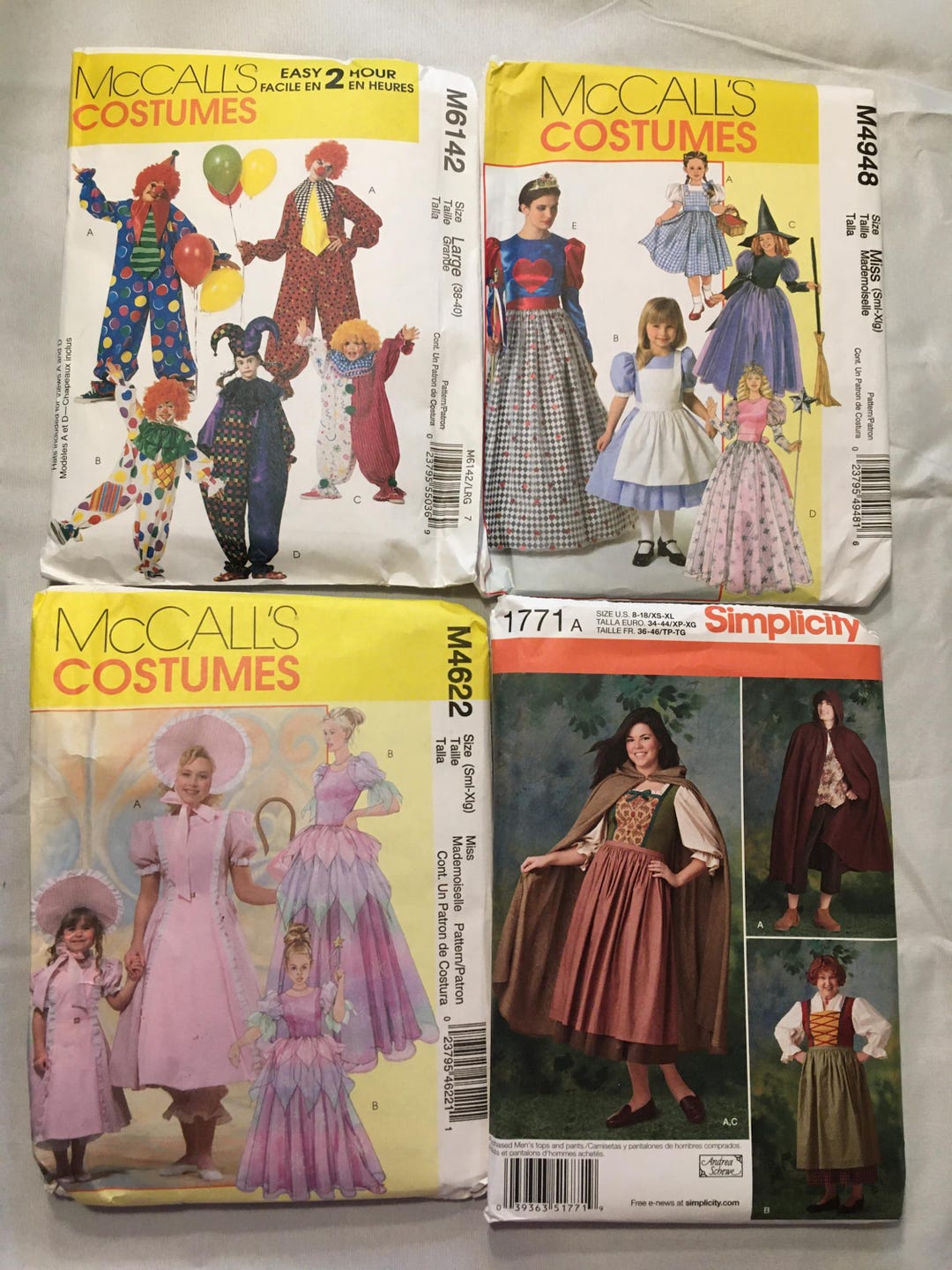 Adult Costume Patterns: Mccall's 6142, Mccall's 4948, Mccall's 4622 ...