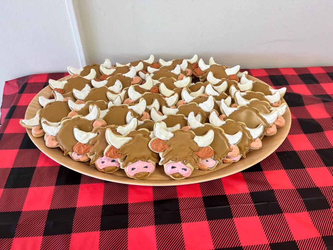 Highland Cow Sugar Cookies - Etsy