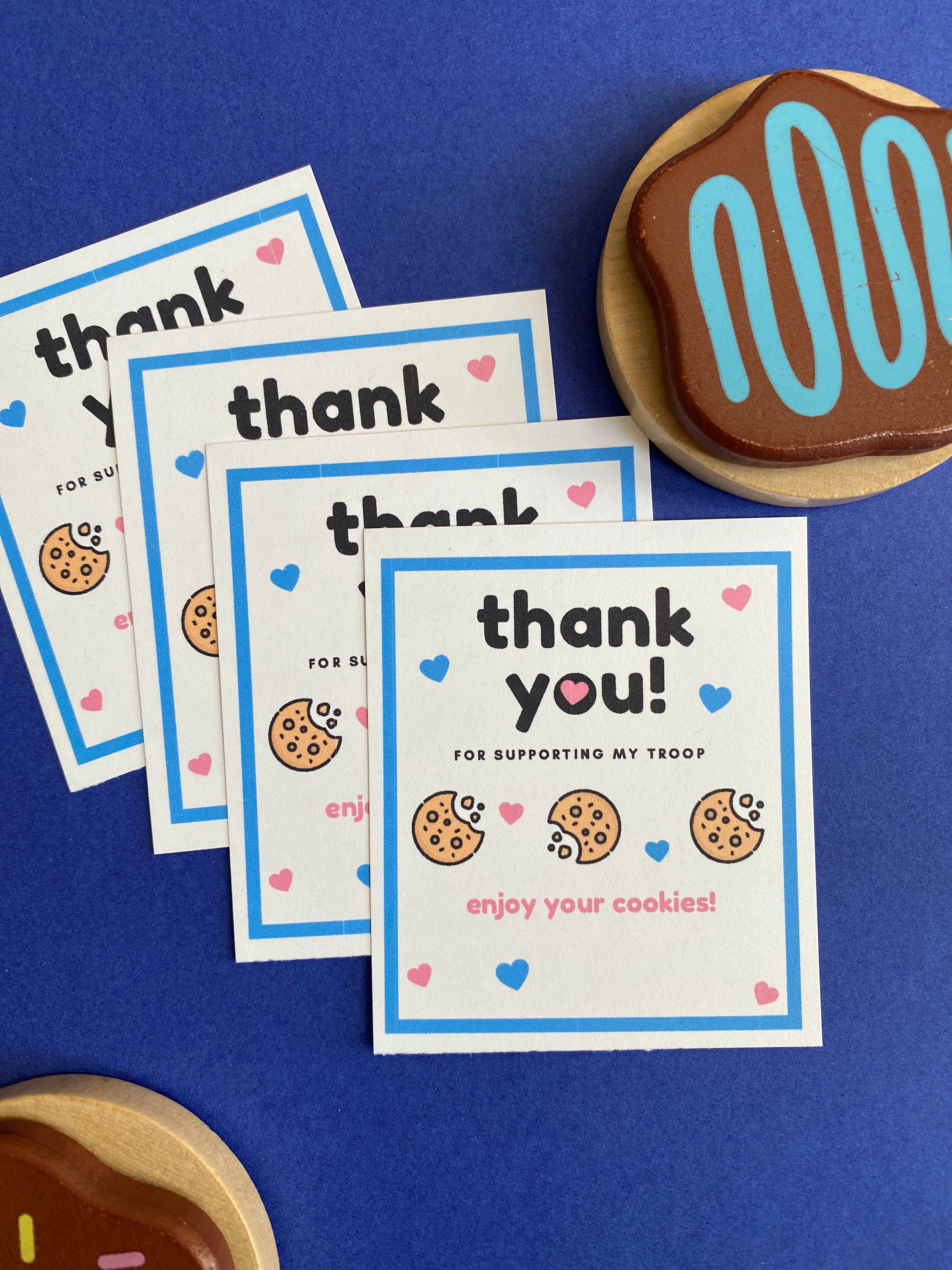 Girl Scouts-cookie Thank You Tag-girl Scout Cookie Seller-girl Scout ...