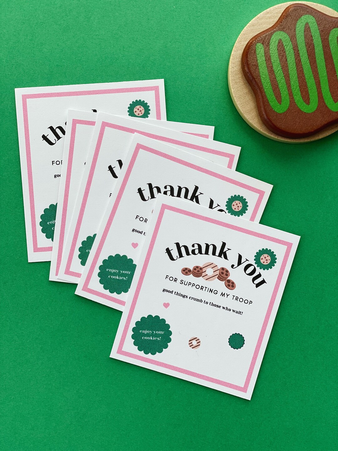 Girl Scouts-girl Scout Cookie Thank You-girl Scouts Tag-girl Scout ...
