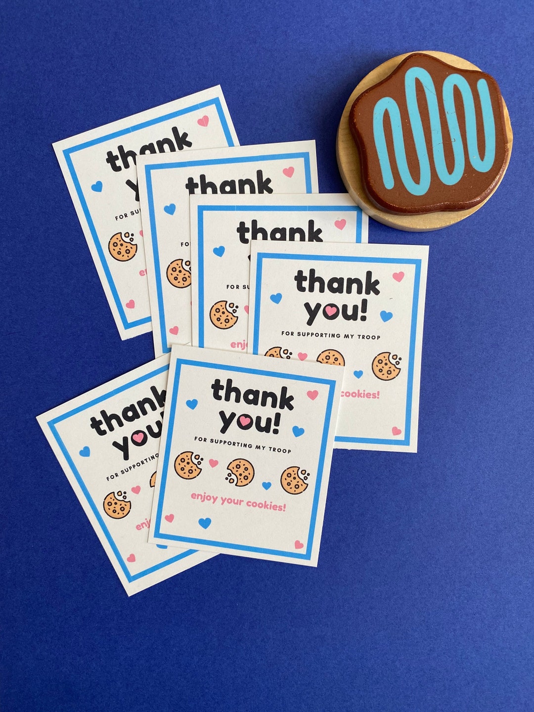 Girl Scouts-cookie Thank You Tag-girl Scout Cookie Seller-girl Scout ...