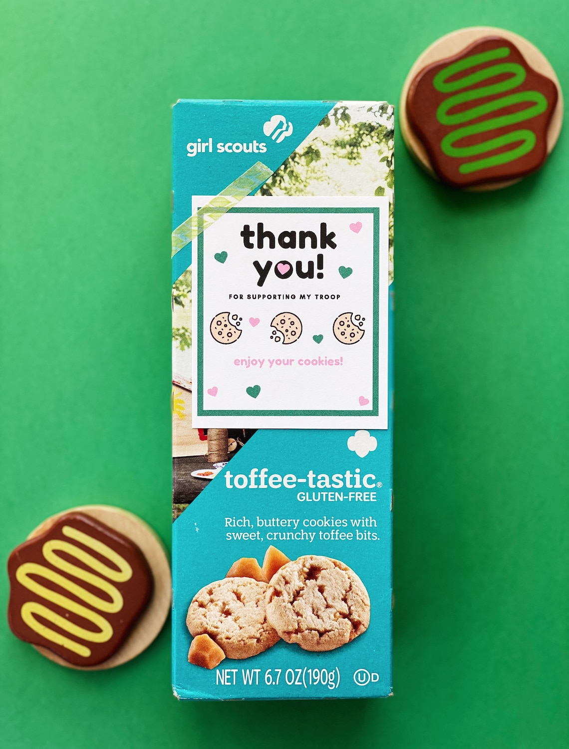 Girl Scouts Cookie Thank You Tag-girl Scout Cookie Seller-girl Scout ...