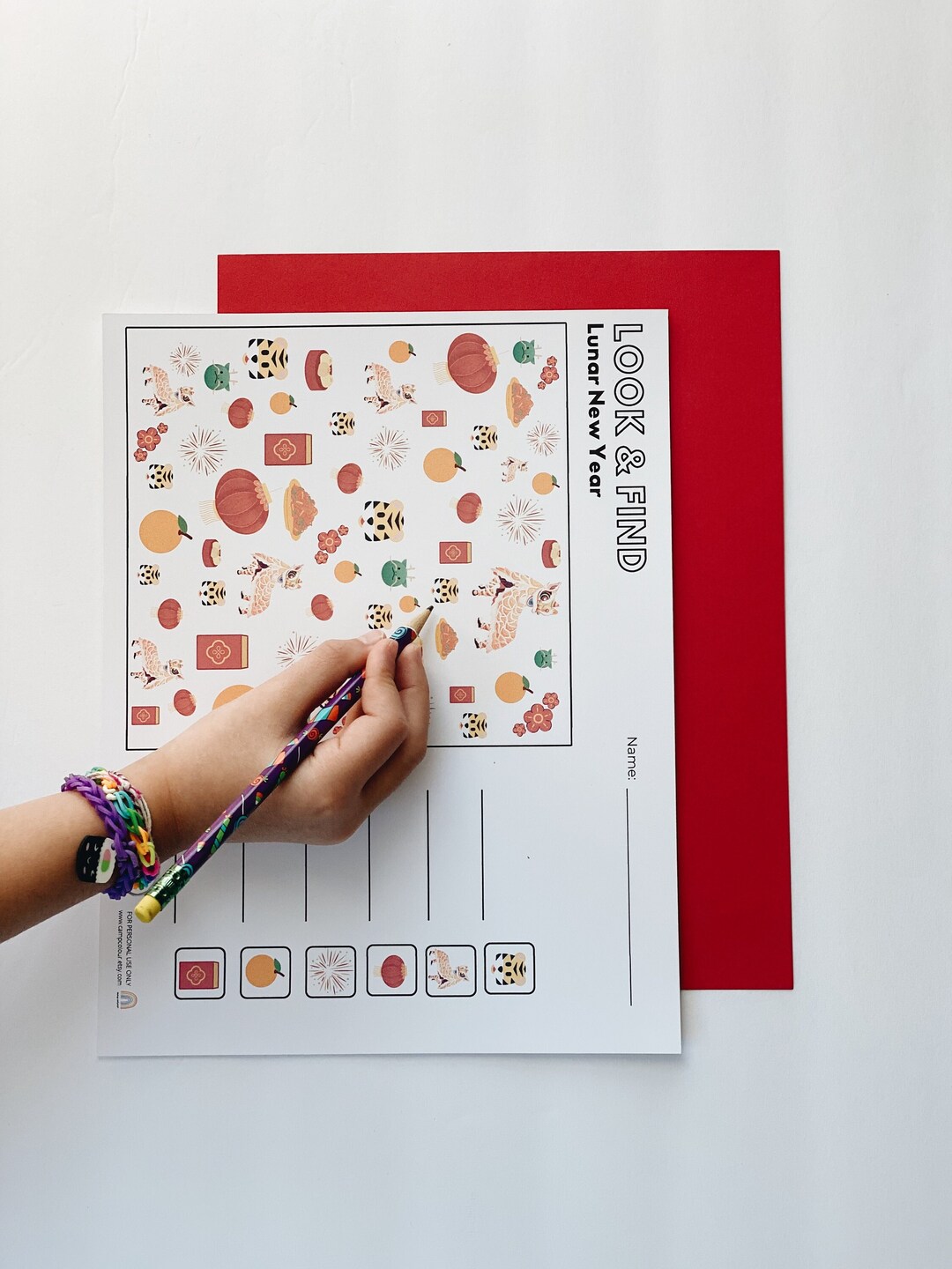 Lunar New Year Look & Find-chinese New Yeari Spy-look and Find-counting ...