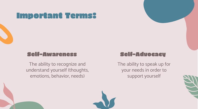 SEL: Self-advocacy and Self-awareness - Etsy