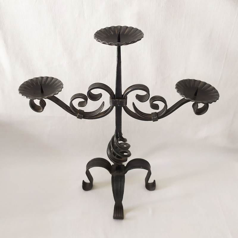 Hand Forged Candelabra - Etsy