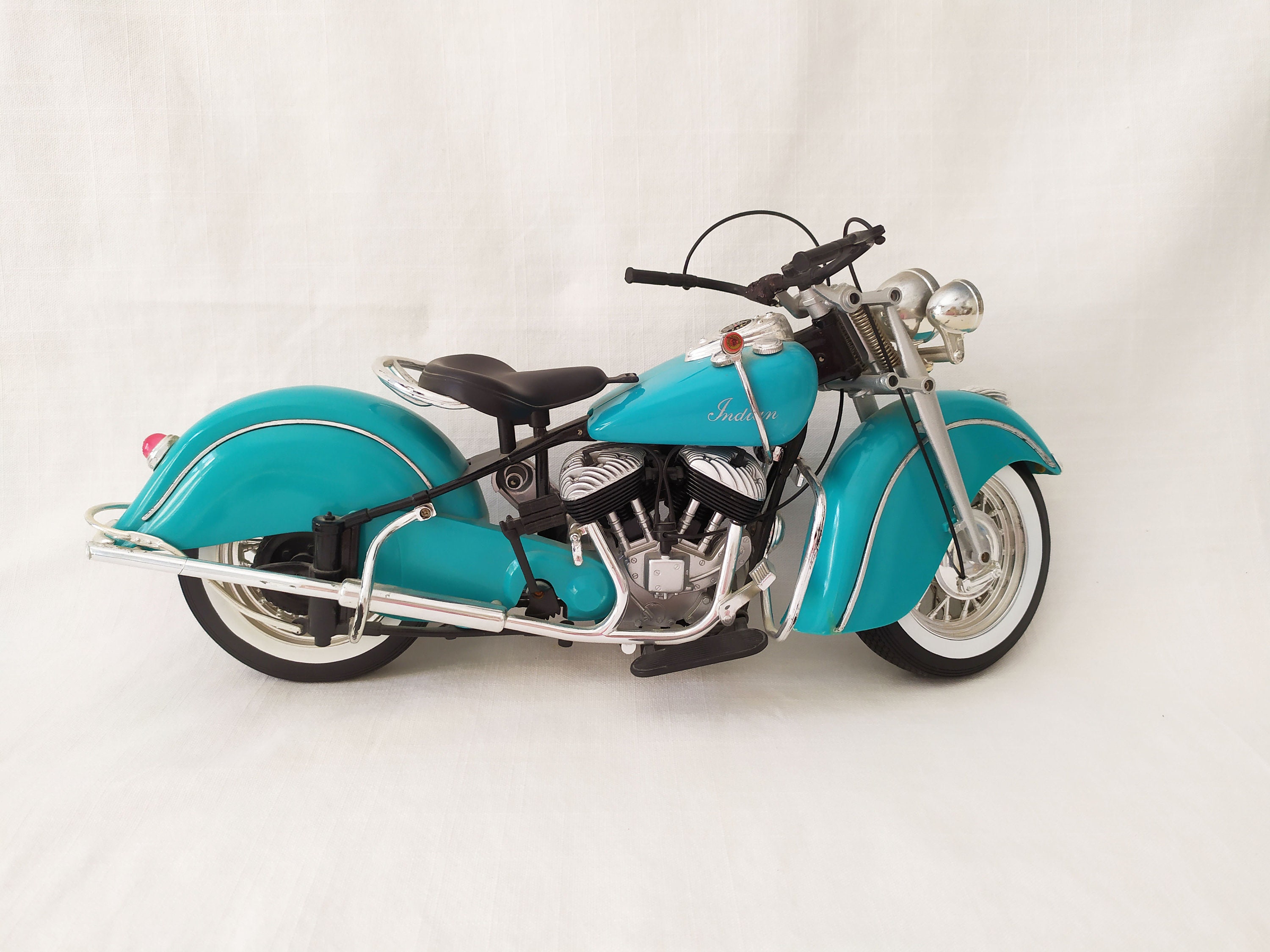 Indian Chief IMMI 1998 Turquoise Motorcycle Bike Model Scale 1:6, 16 ...