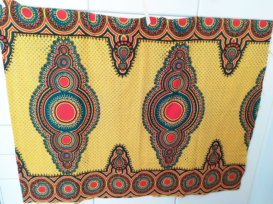 African Fabric, Kanga/ Khanga Sarong Fabric, Vintage Traditional ...