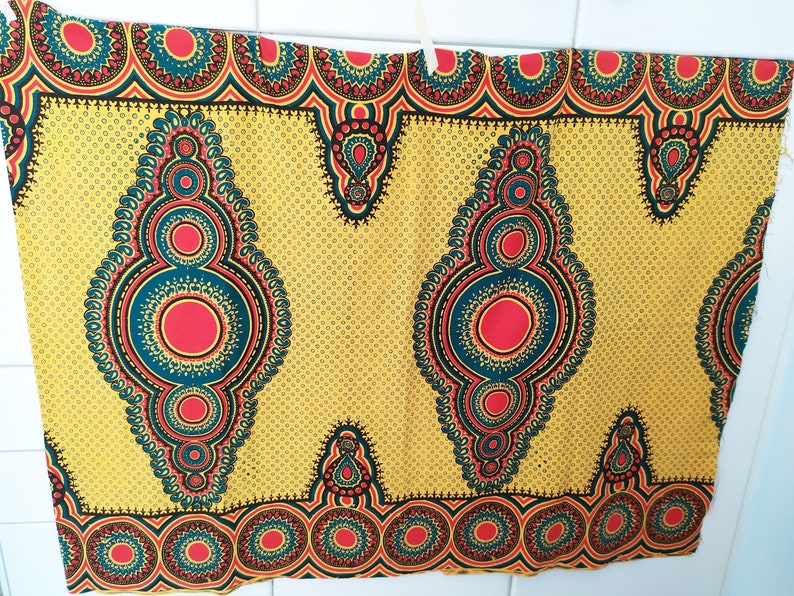 African Fabric, Kanga/ Khanga Sarong Fabric, Vintage Traditional ...