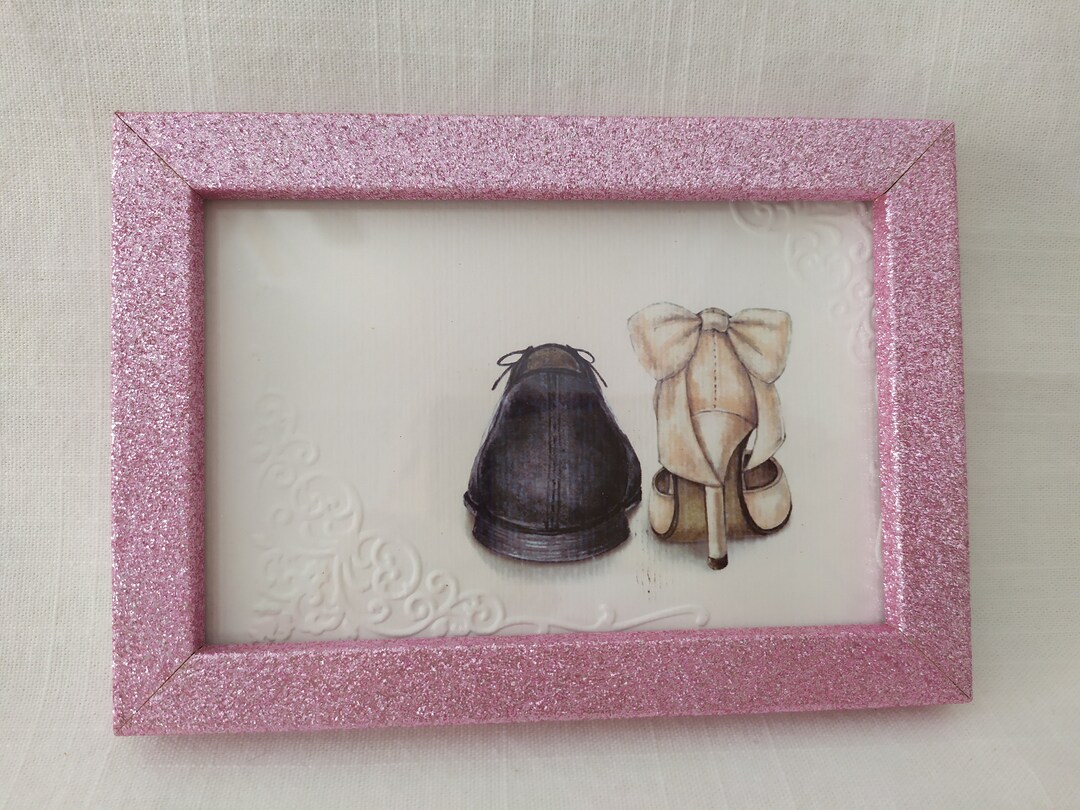 Pink Glitter Picture Frame Little Princess Frame Boudoir/ - Etsy