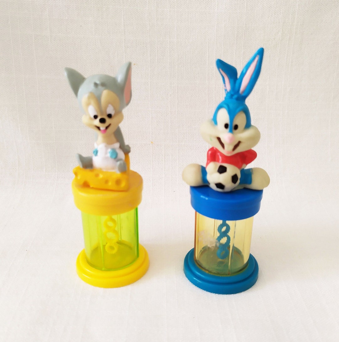 Set of Two Figures Bubbles Mouse and Rabbit Figures Bubbles - Etsy