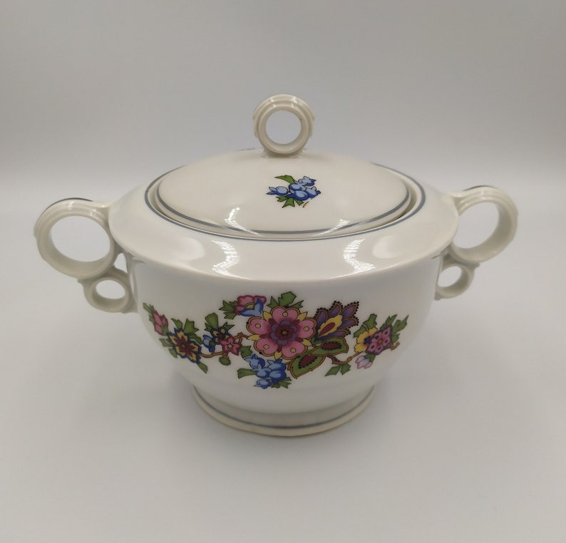 Vintage Epiag Porcelain Tea Set, Czechoslovakian Tea Pot Creamer Sugar ...