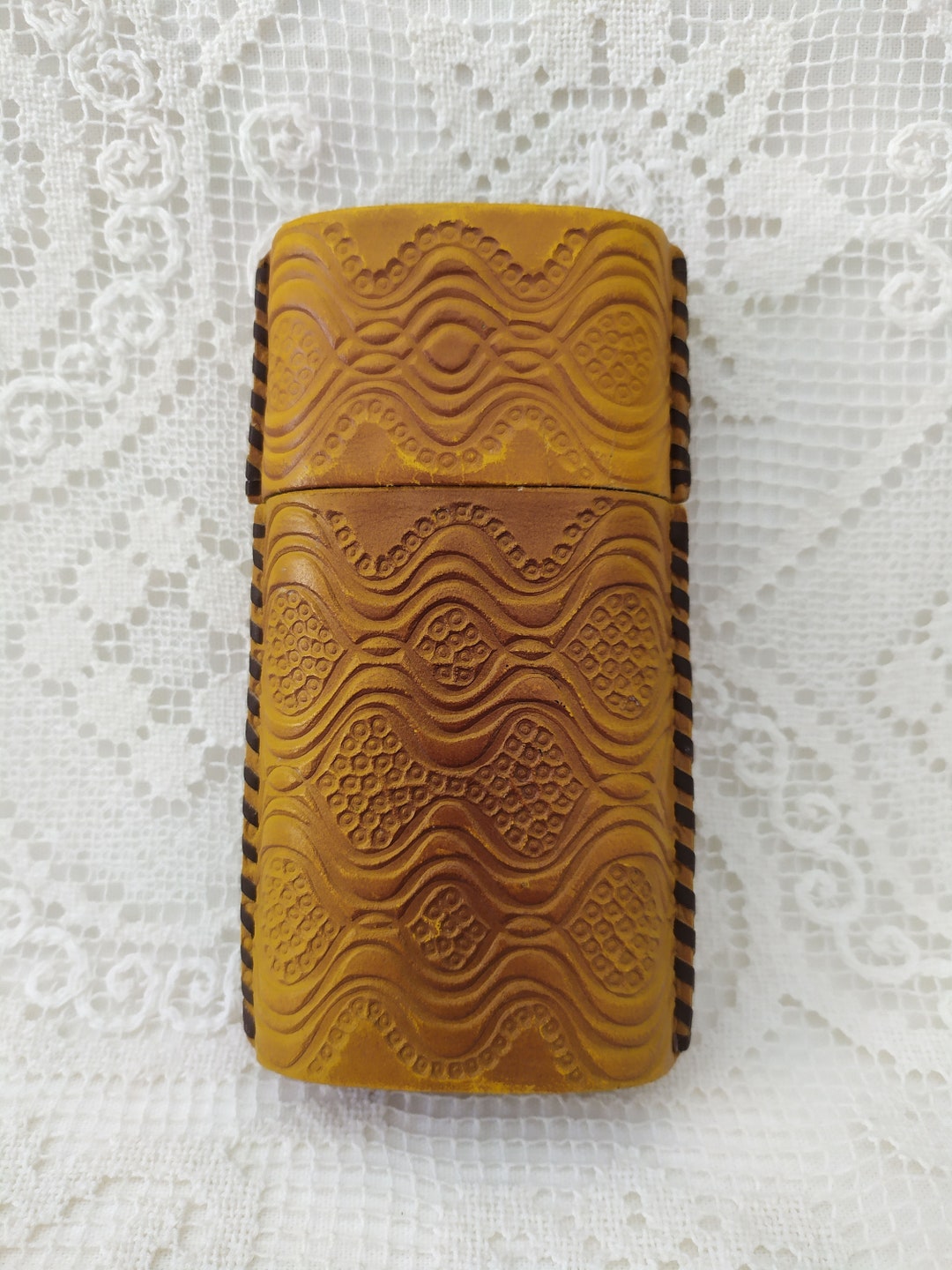 Vintage Cigar Case With Embossed Design From Riga, Tobacciana ...