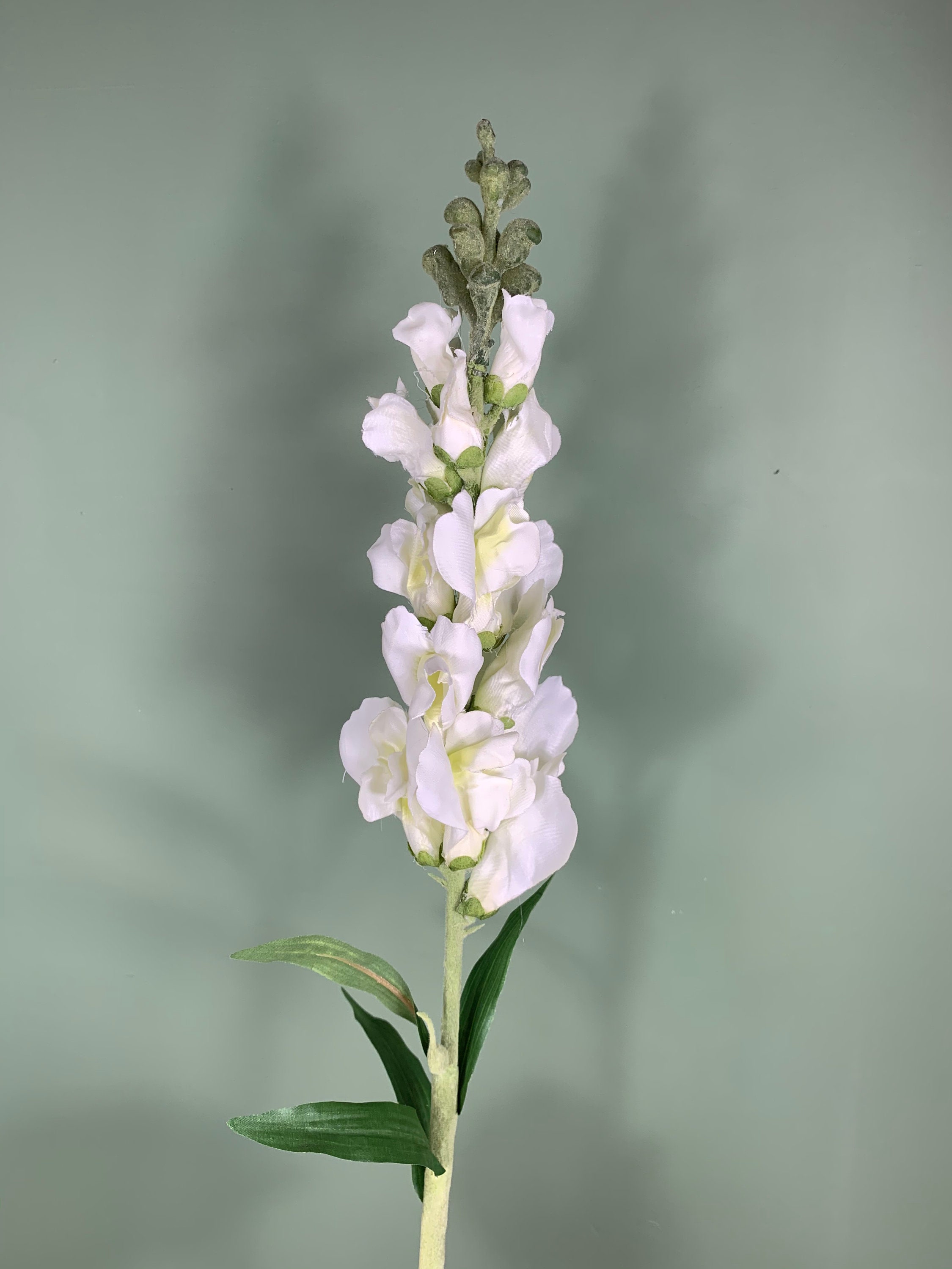 Bunch of 5 Faux White Snapdragon Faux Flower Stem. Artificial - Etsy UK