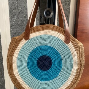 Evil Eye Bag, Evil Eye Shoulder Bag, Handknitted Shoulder Bag, Handmade ...