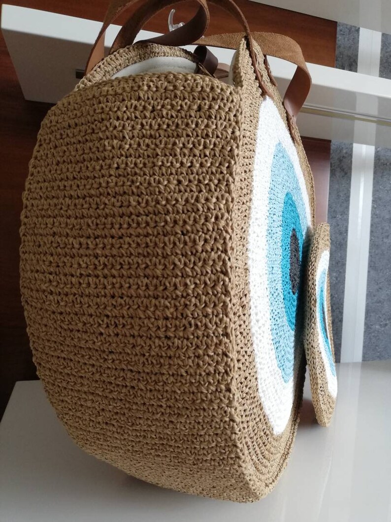 Knitted Handbag, Knitted Handmade Bag, Evil Eye Bag, Handmade Evil Eye ...