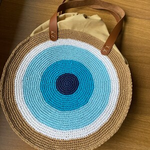 Evil Eye Bag, Evil Eye Shoulder Bag, Handknitted Shoulder Bag, Handmade ...