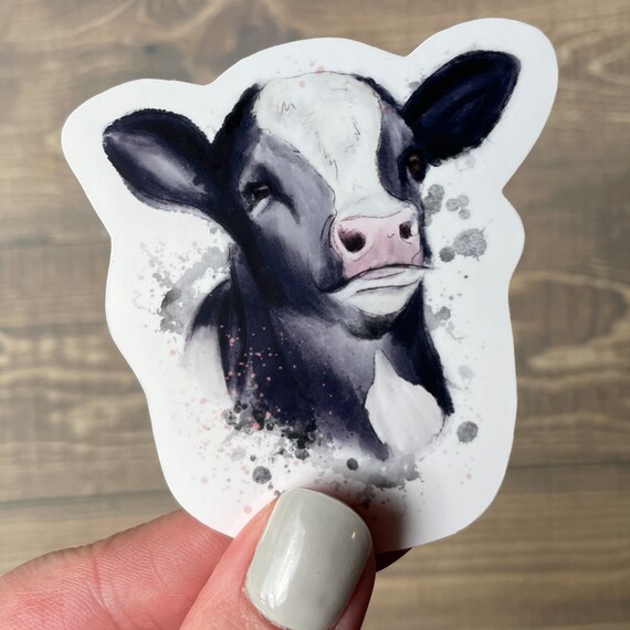 Cow Sticker Calf Sticker Gift for Cow Lovers Cow Water - Etsy