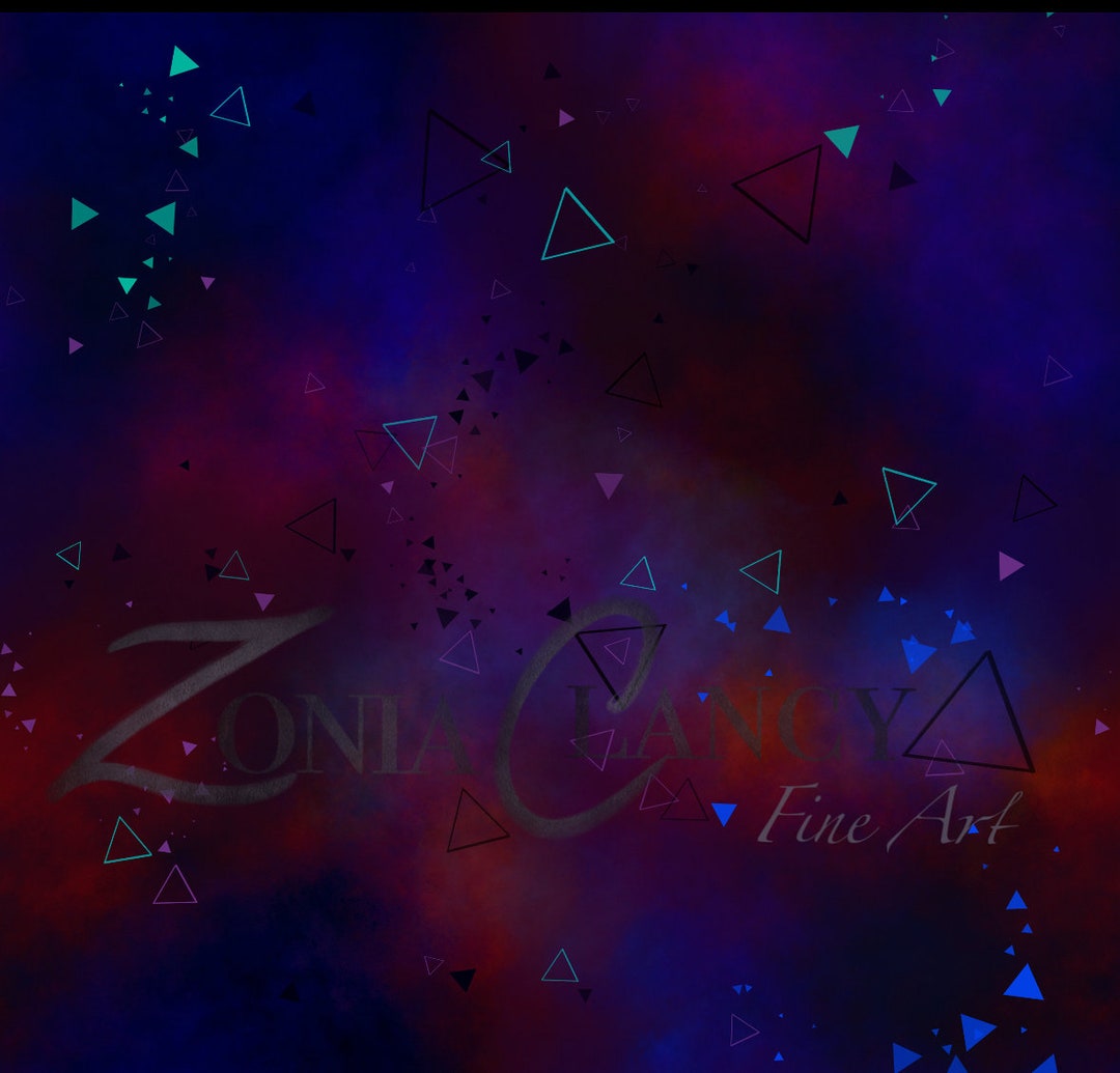Dark Nebula Seamless Pattern Triangle Stars Pattern - Etsy