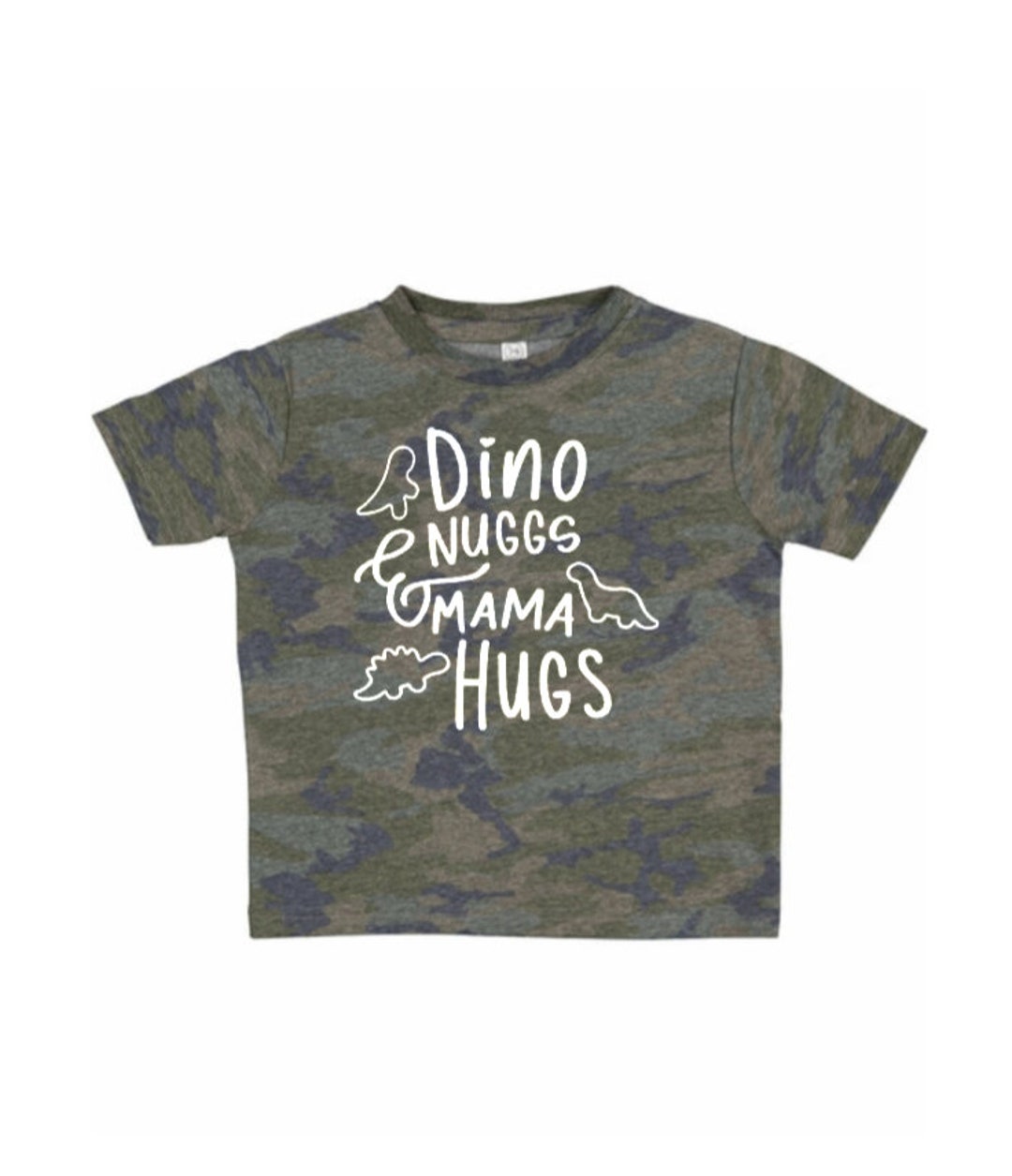 Dino Nuggs and Mama Hugs Tee, Dinosaur Nuggets, Cute Toddler Tee, Cute ...