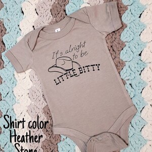 It's Alright to Be Little Bitty, Western Baby Clothes, Country One-piece, Southern Baby Clothes ...