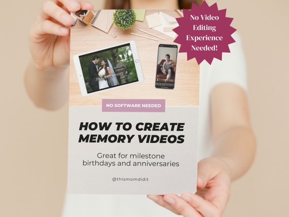 Memory Video Tutorial Video Editing Guide How to Edit - Etsy