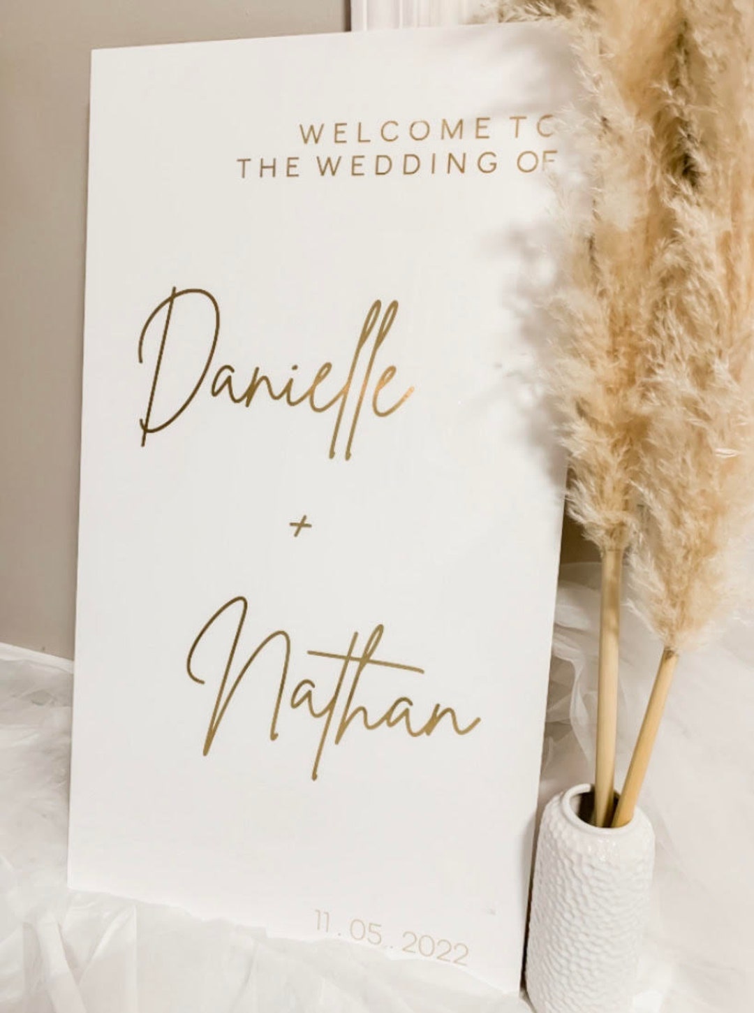 White Acrylic Welcome Sign - Etsy