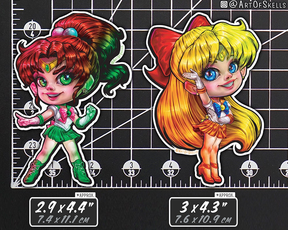 Sailor Moon Scouts- Vinyl Sticker Pack - Etsy