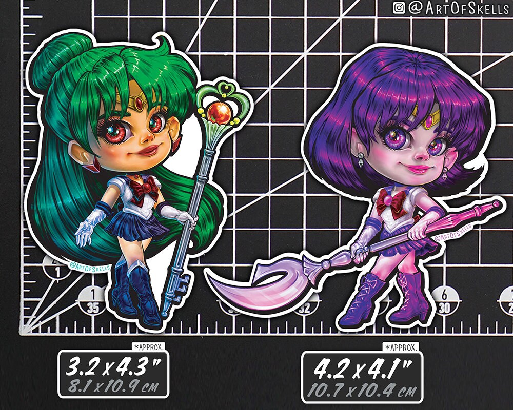 Sailor Moon Scouts- Vinyl Sticker Pack - Etsy