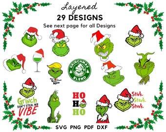 Trump Grinch Christmas Svg - Etsy