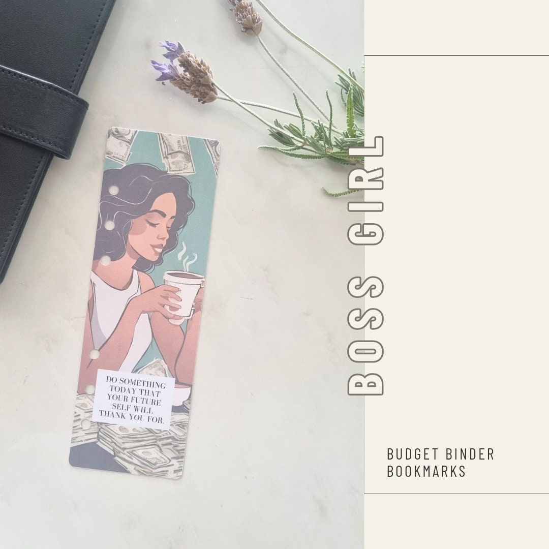 Budget Binder Bookmark | Boss Girl | Matte Laminated - Etsy