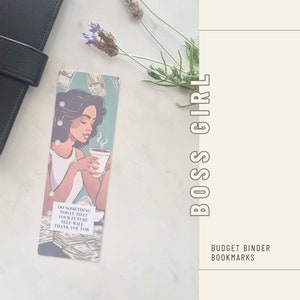 Budget Binder Bookmark | Boss Girl | Matte Laminated - Etsy