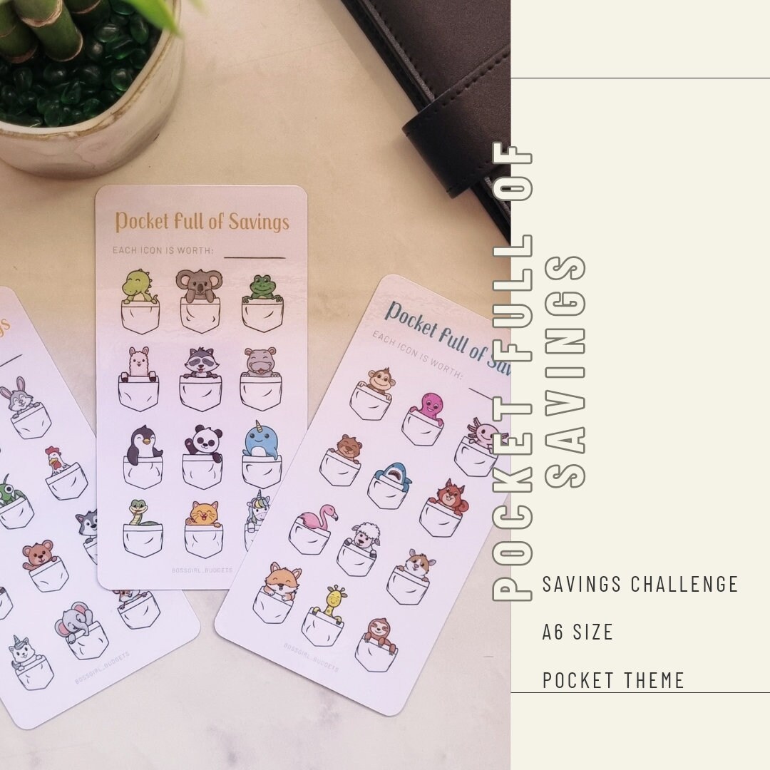 Pocket Full of Savings Challenge | Budgeting | Cash Envelope or Insert ...