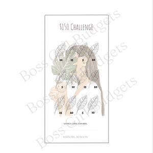 150 Savings Challenge | Printable A6 and A4 | PDF Download | Budget - Etsy