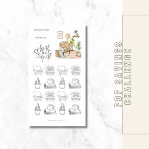 Home Sweet Home Savings Challenge | Printable A6 and A4 | PDF Download ...