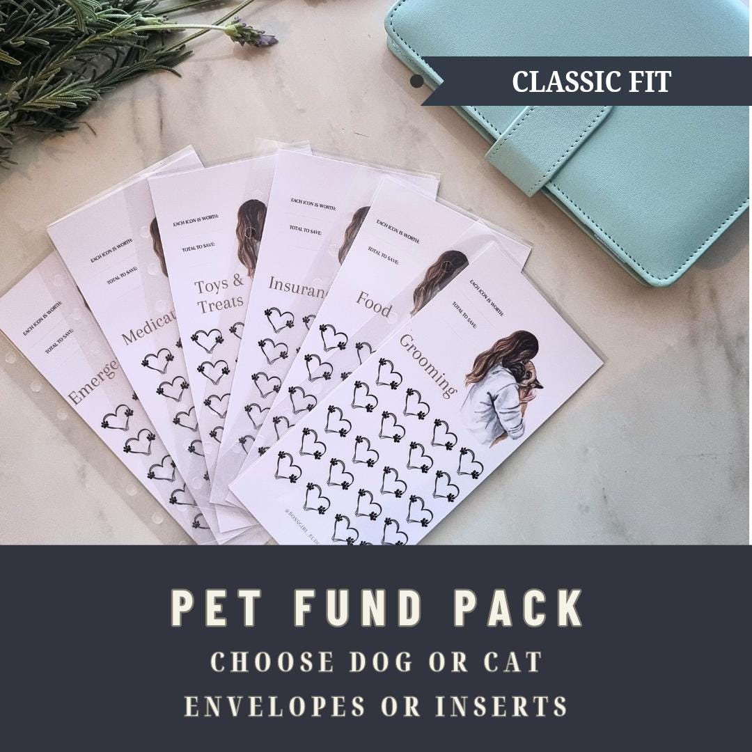 Pet Savings Challenge Set | Budgeting | Cash Envelopes - Etsy