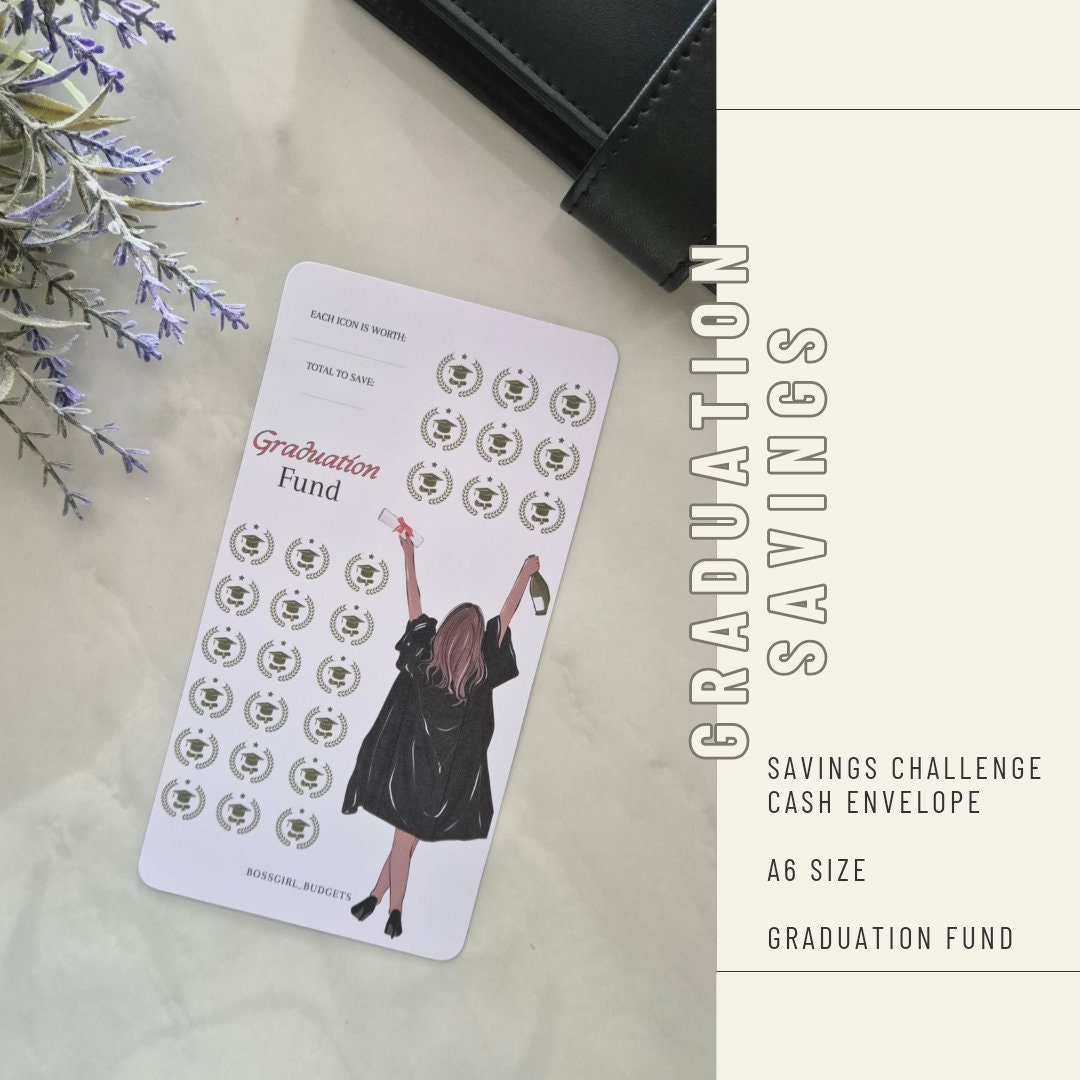 Graduation Savings Challenge Budgeting Cash Envelope - Etsy Australia