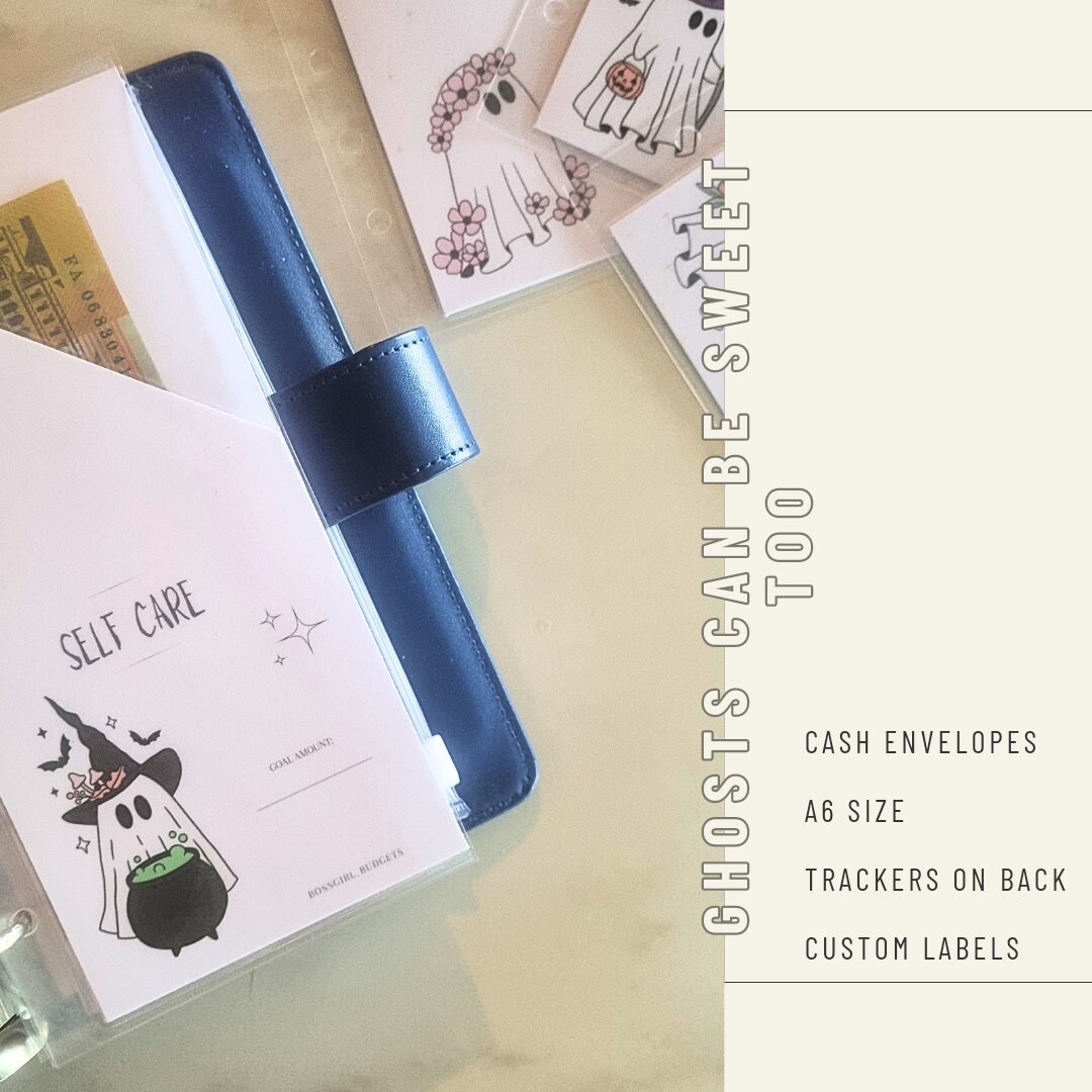 Custom | Cash Envelopes Ghosts | A6 Size | Peek a Boo With Tracker - Etsy
