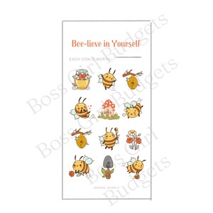 Bee-lieve in Yourself Savings Challenge | Printable A6 and A4 | PDF ...