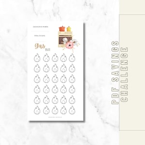 Gas Bill Savings Challenge | Printable A6 and A4 | PDF Download ...