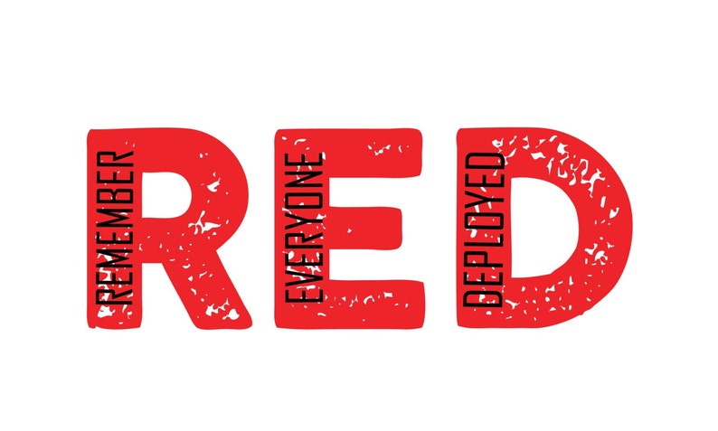 RED Remember Everyone Deployed SVG Digital Design Only - Etsy