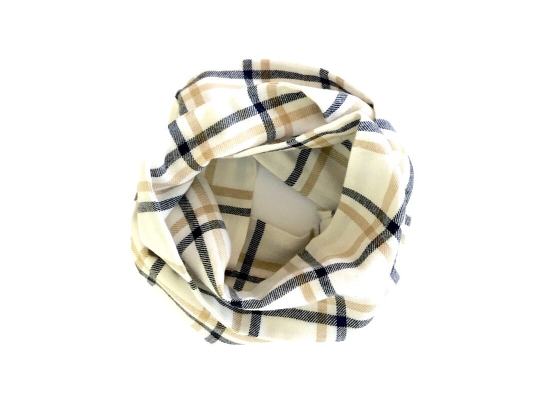 Kids Plaid Scarf. Unisex Flannel Scarf Double or Single Loop Infinity ...