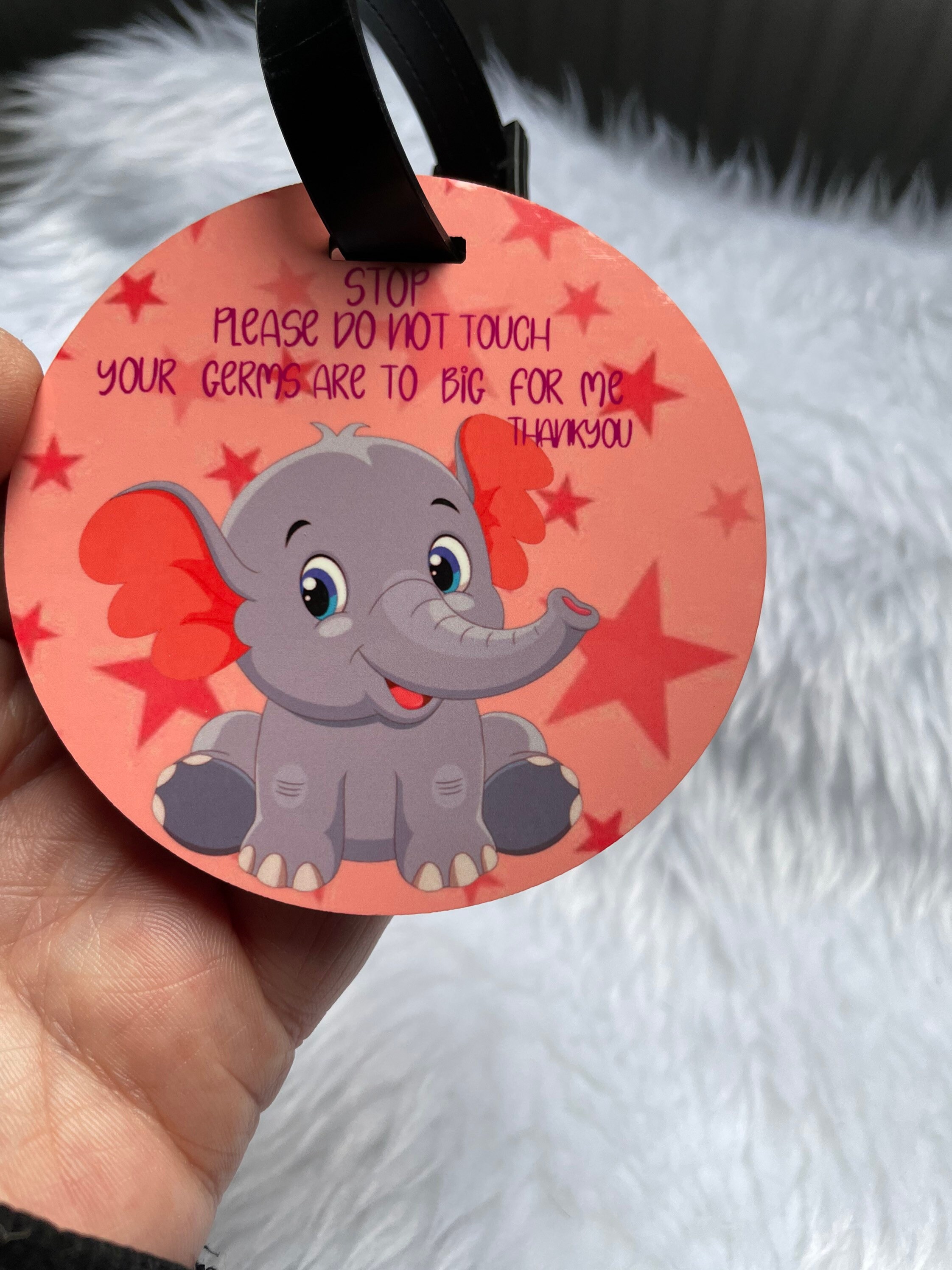 Baby Germ Tag, Pram Germ Sign , Please Do Not Touch Pram Tag, Please ...
