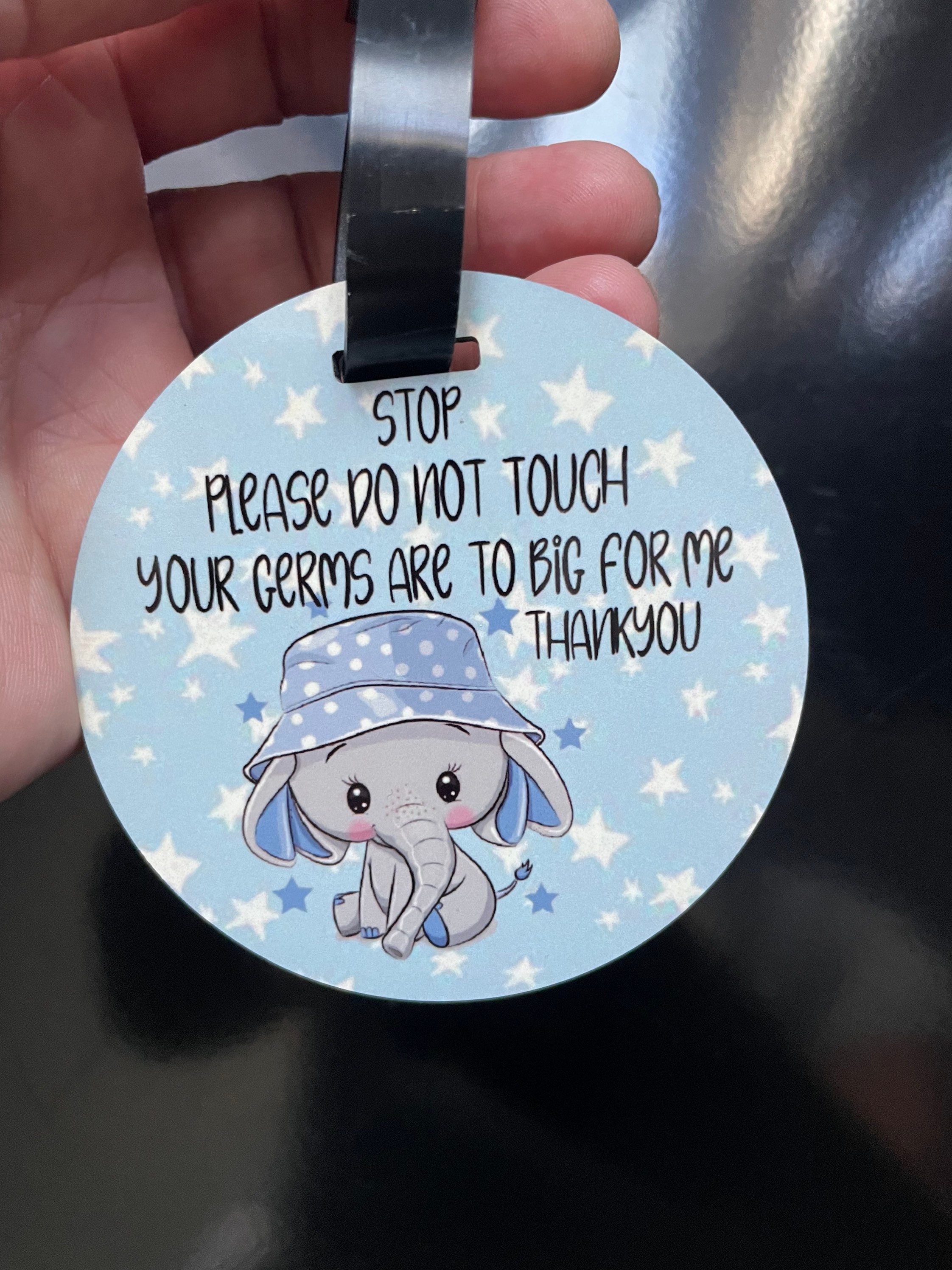 Baby Germ Tag, Pram Germ Sign , Please Do Not Touch Pram Tag, Please ...