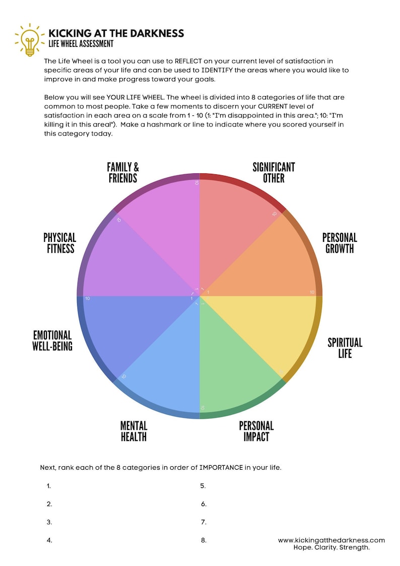 Life Wheel Assessment at Walter Paul blog
