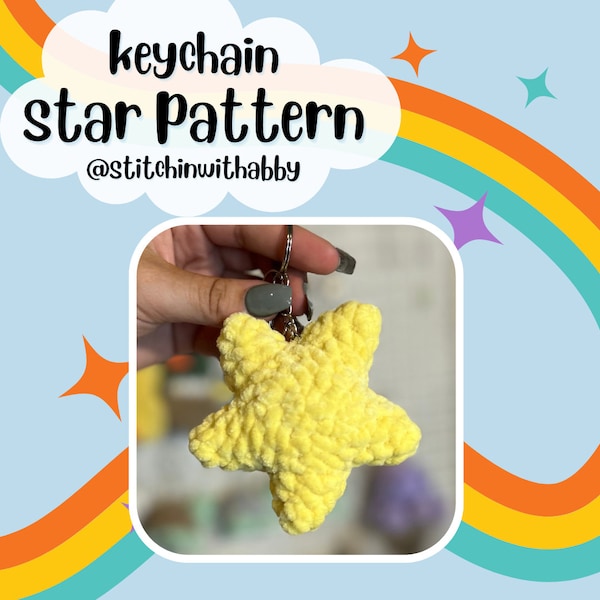 Star Keychain - Etsy