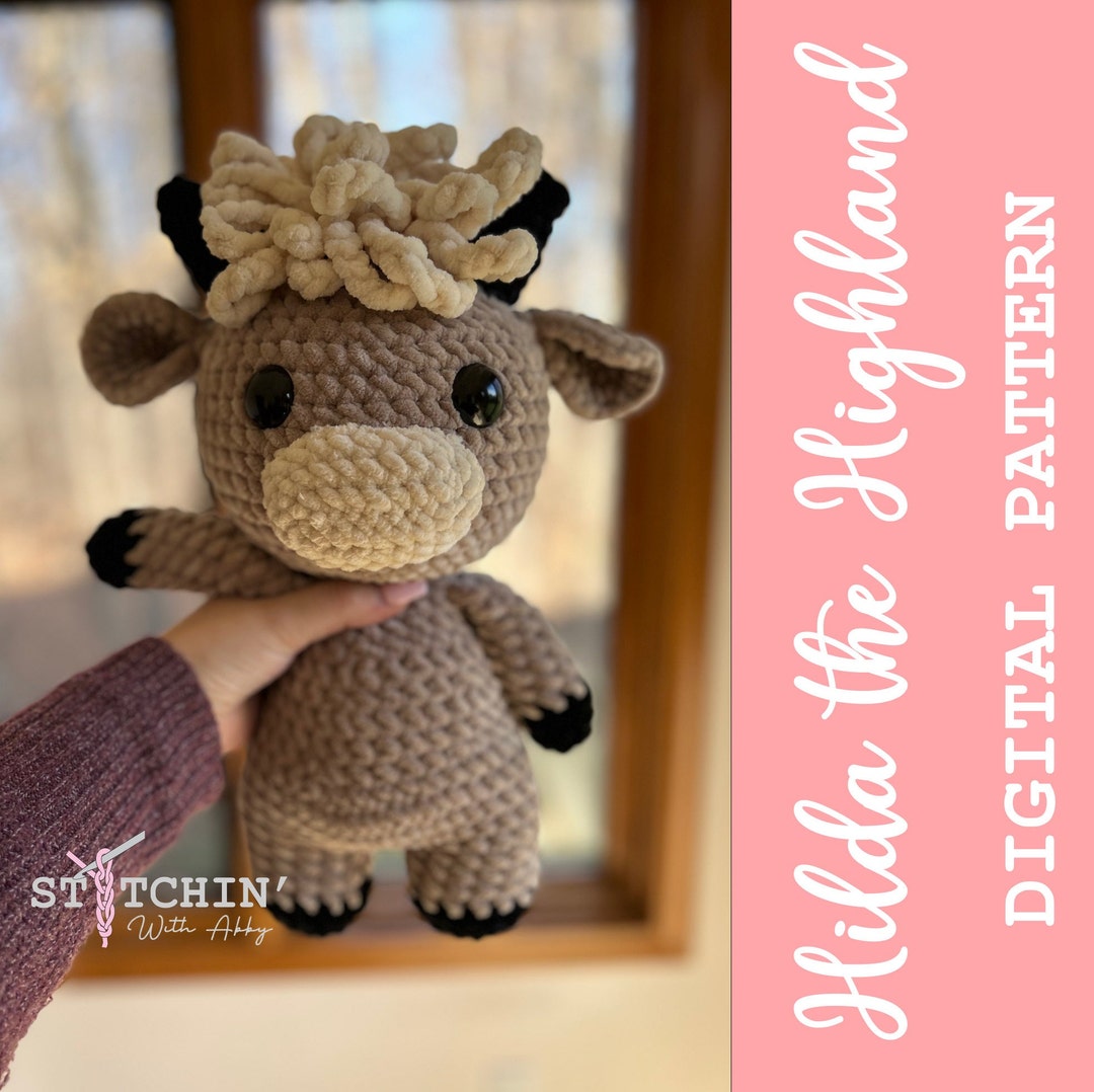 Hilda the Highland Cow Crochet Pattern| Highland Cow Crochet Pattern ...