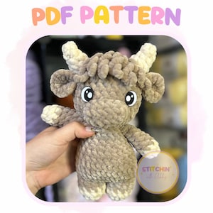 Mini Cow Crochet Pattern | Cow Pattern | Crochet Cow | Low Sew Crochet ...