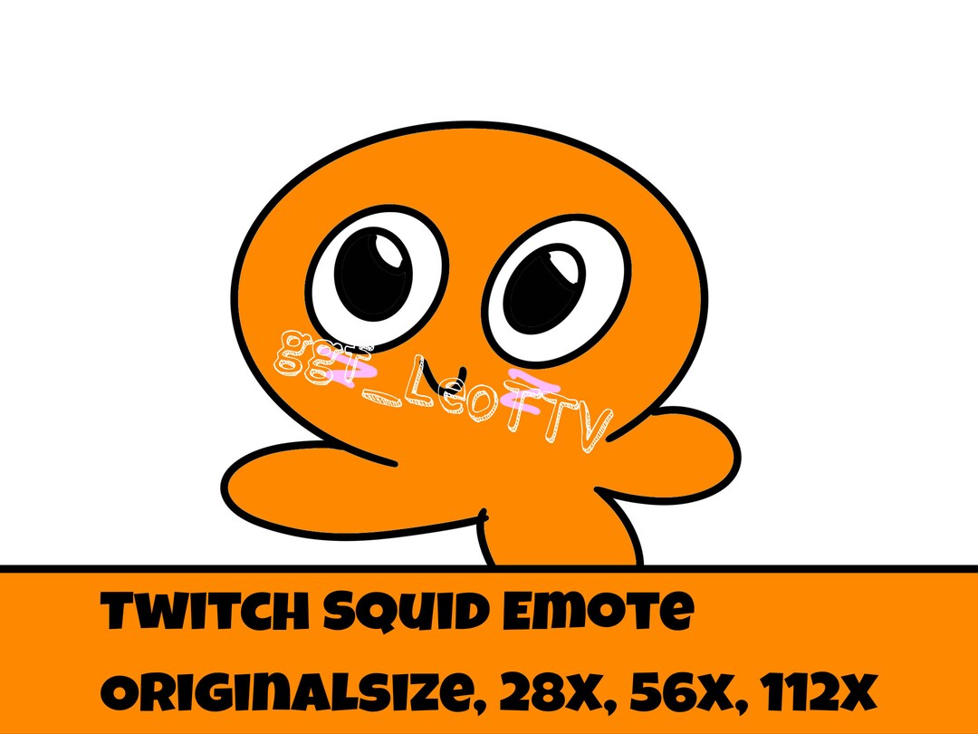 Twitch Discord Emote Emoji Squid Octopus Kawaii Drawing Digital Cheap ...