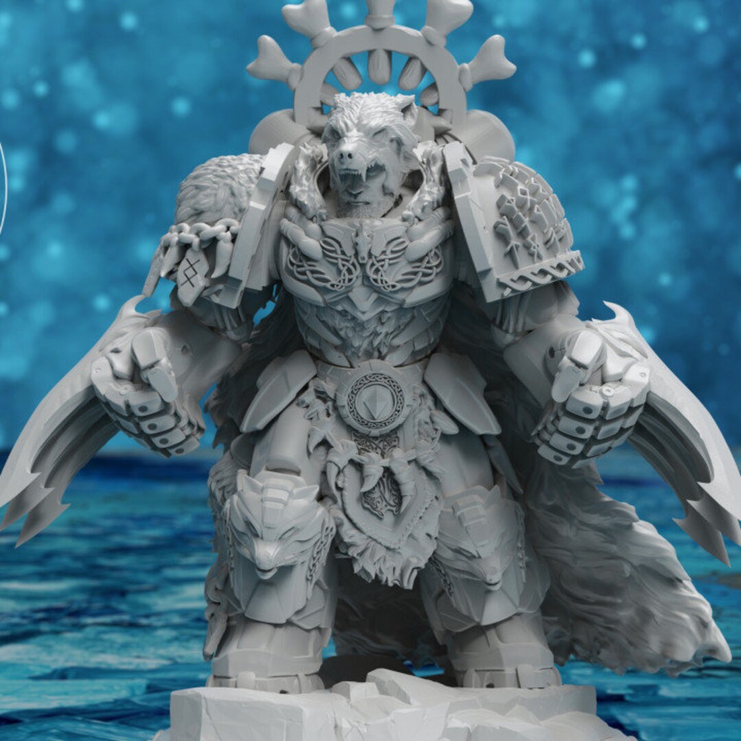 Asgardian Aegis Captain Atlan Forge/sci-fi/fantasy/tabletop Miniatures ...
